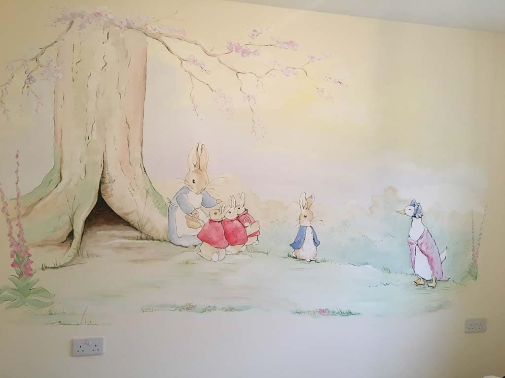 Hand-painted nursery murals | Bespoke mural art for nurseries. UK